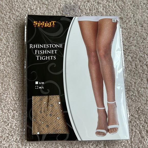 Spirit | Accessories | Spirit Halloween Rhinestone Fishnet Tights ...